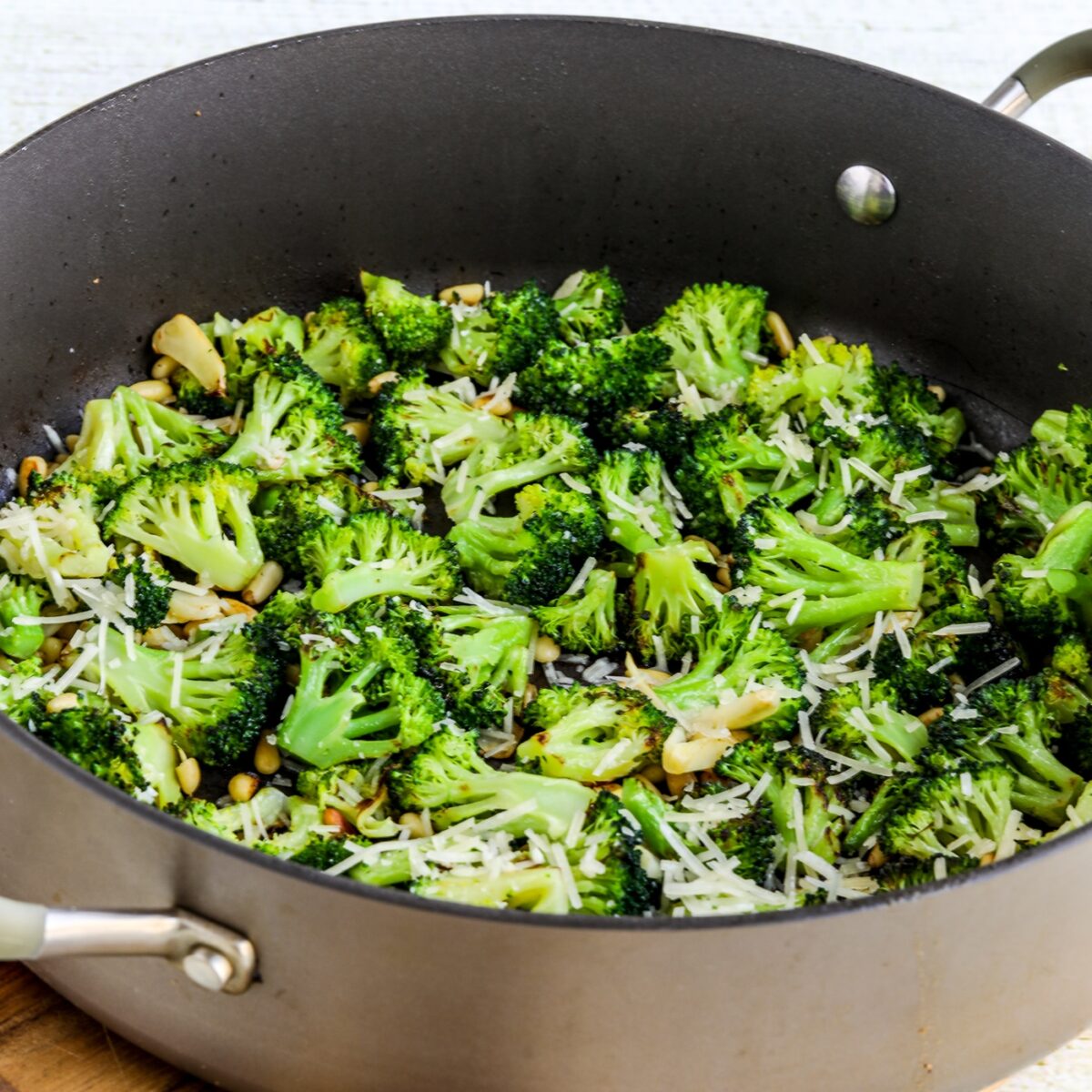 Pan-Fried Broccoli (with Pine Nuts and Parmesan) – Kalyn's Kitchen