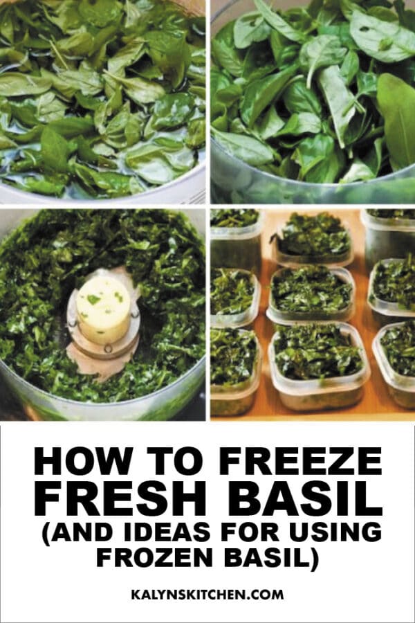 How to Freeze Fresh Basil – Kalyn's Kitchen