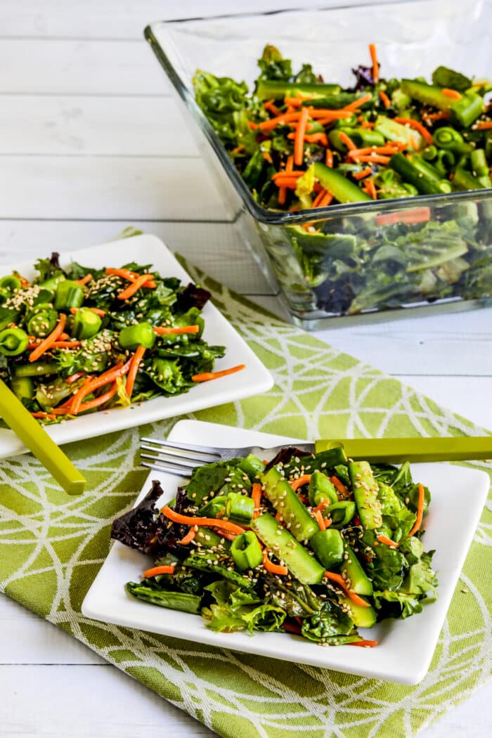 Asian Green Salad with Soy-Sesame Dressing – Kalyn's Kitchen