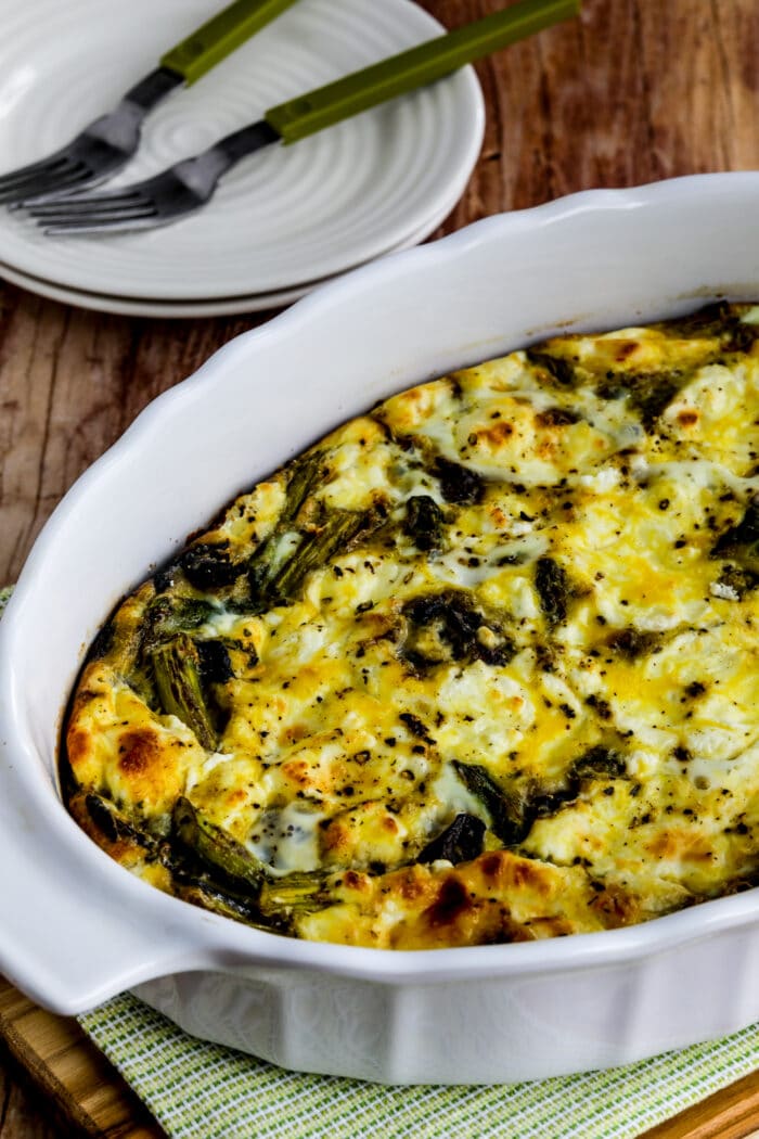 Asparagus, Mushroom, and Goat Cheese Breakfast Casserole – Kalyn's Kitchen