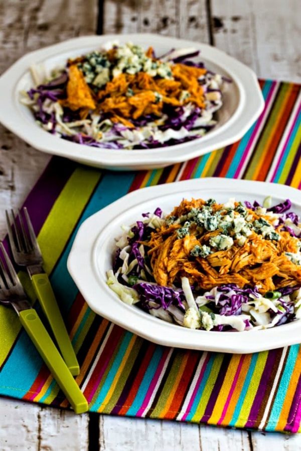 Buffalo Chicken and Blue Cheese Cabbage Bowl – Kalyn's Kitchen