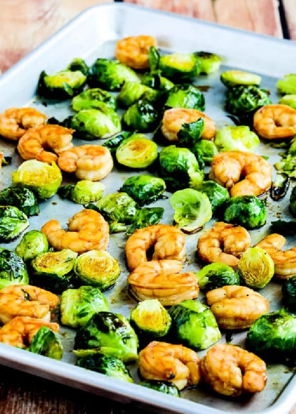 Roasted Asian Shrimp and Brussels Sprouts Sheet Pan Meal – Kalyn's Kitchen