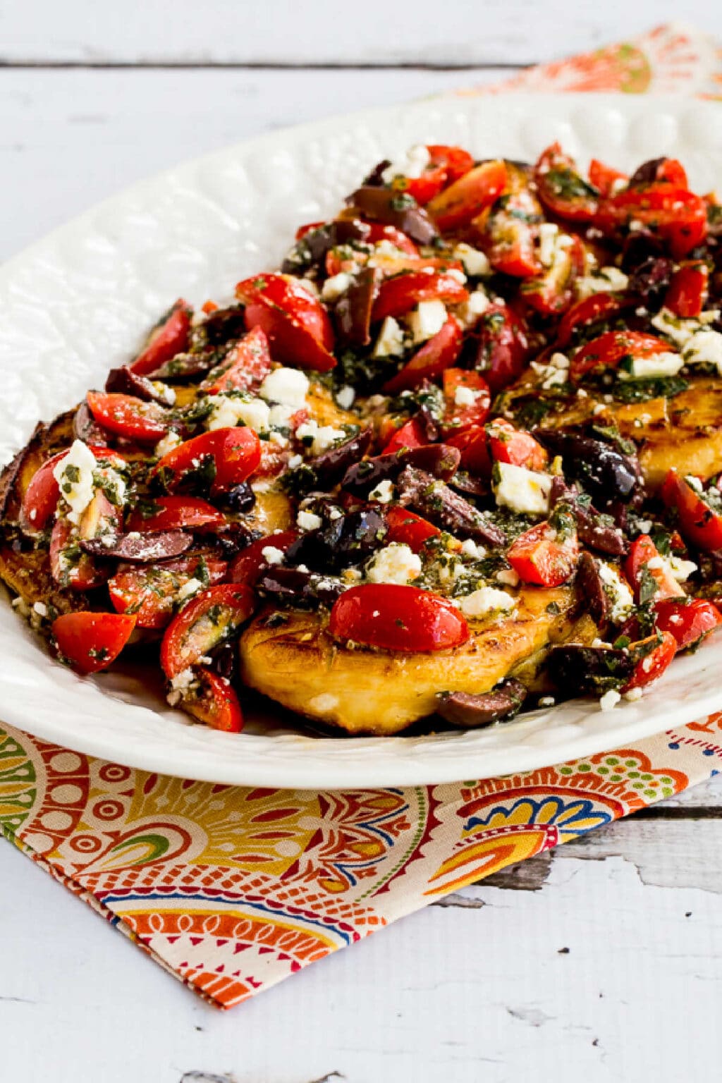 Greek Chicken with Tomato, Olive, and Feta Topping – Kalyn's Kitchen