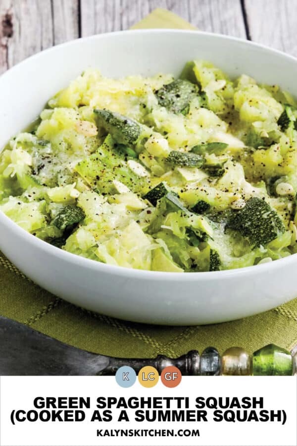 Green Spaghetti Squash (Cooked as a Summer Squash) – Kalyn's Kitchen