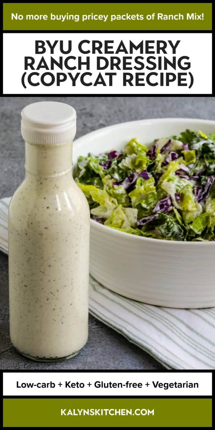 BYU Creamery Ranch Dressing (Copycat Recipe) – Kalyn's Kitchen